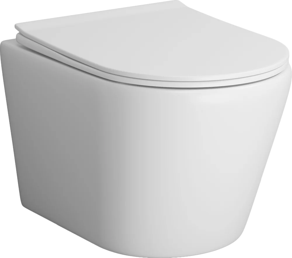 Унитаз подвесной Grossman Fly GR-4478MS безобоковый, с микролифтом, белый матовый