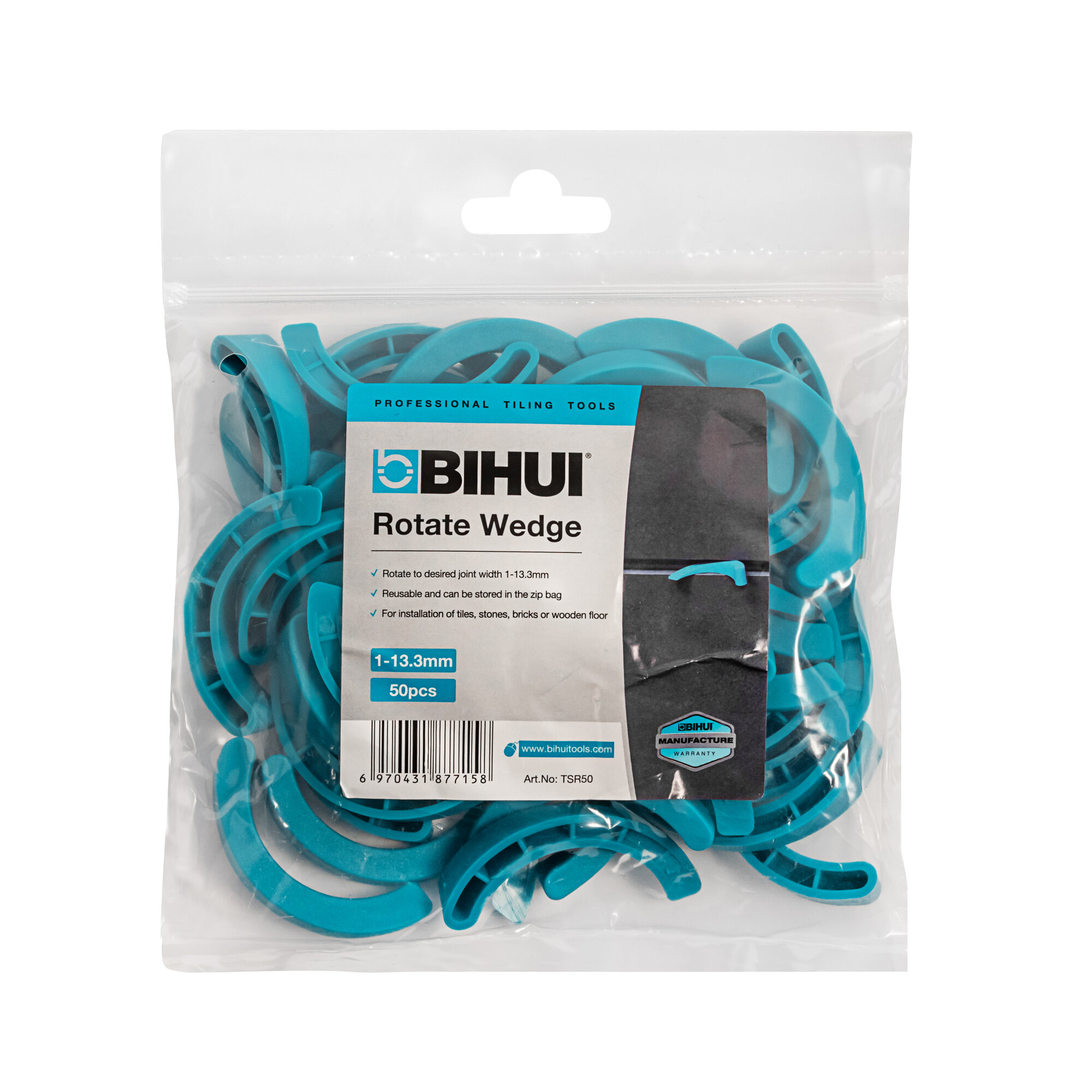 BIHUI Клинья регулировочные1 -13,3 мм, 50 шт. TSR50