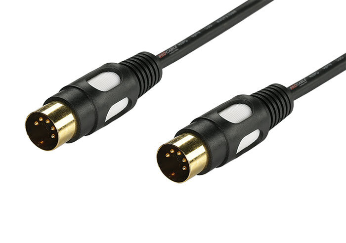 Соединительный шнур DIN 5 pin (штекер - штекер) PRO-GOLD 1.5 метра