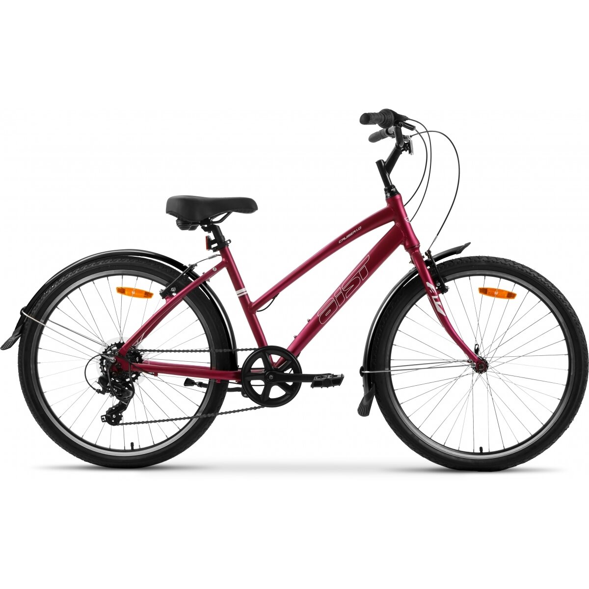 Велосипед AIST Cruiser 1.0 W 26" 2026 (требует финальной сборки), Цвет вишневый, Размер 16"