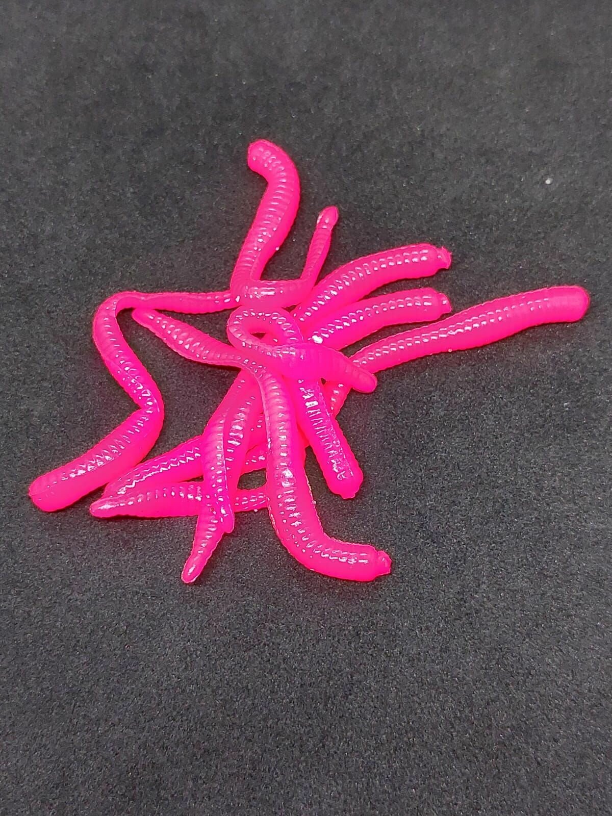 Силиконовые сьедобные приманки "Бобровый хвост". цвет Розовый