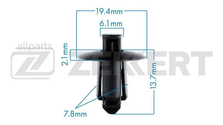 ZEKKERT BE-1998 Клипса крепёжная Nissan (миним. кол-во заказа 10 шт)