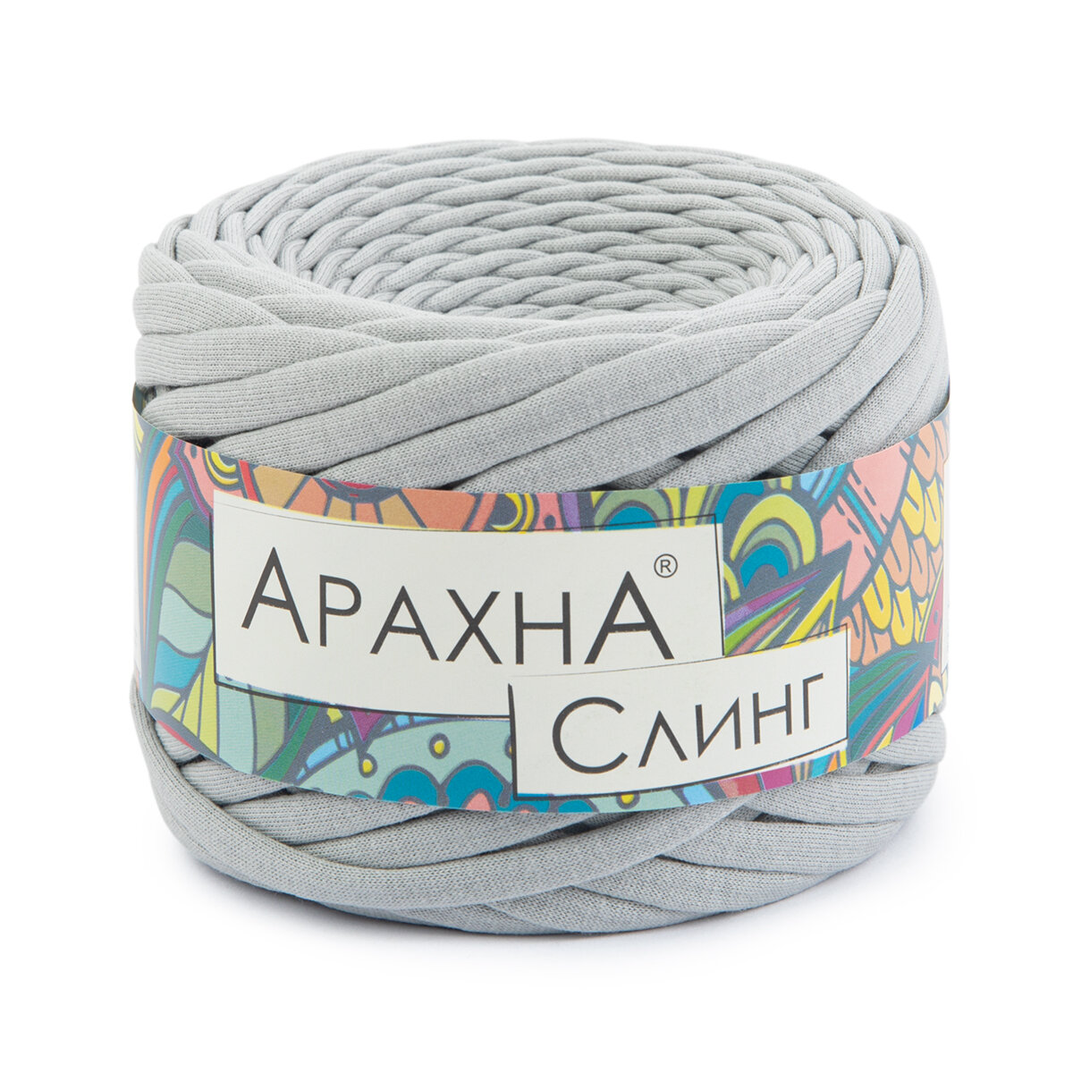 Пряжа ARACHNA "Sling" 100% хлопок 150 г 50 м №49 св. серый