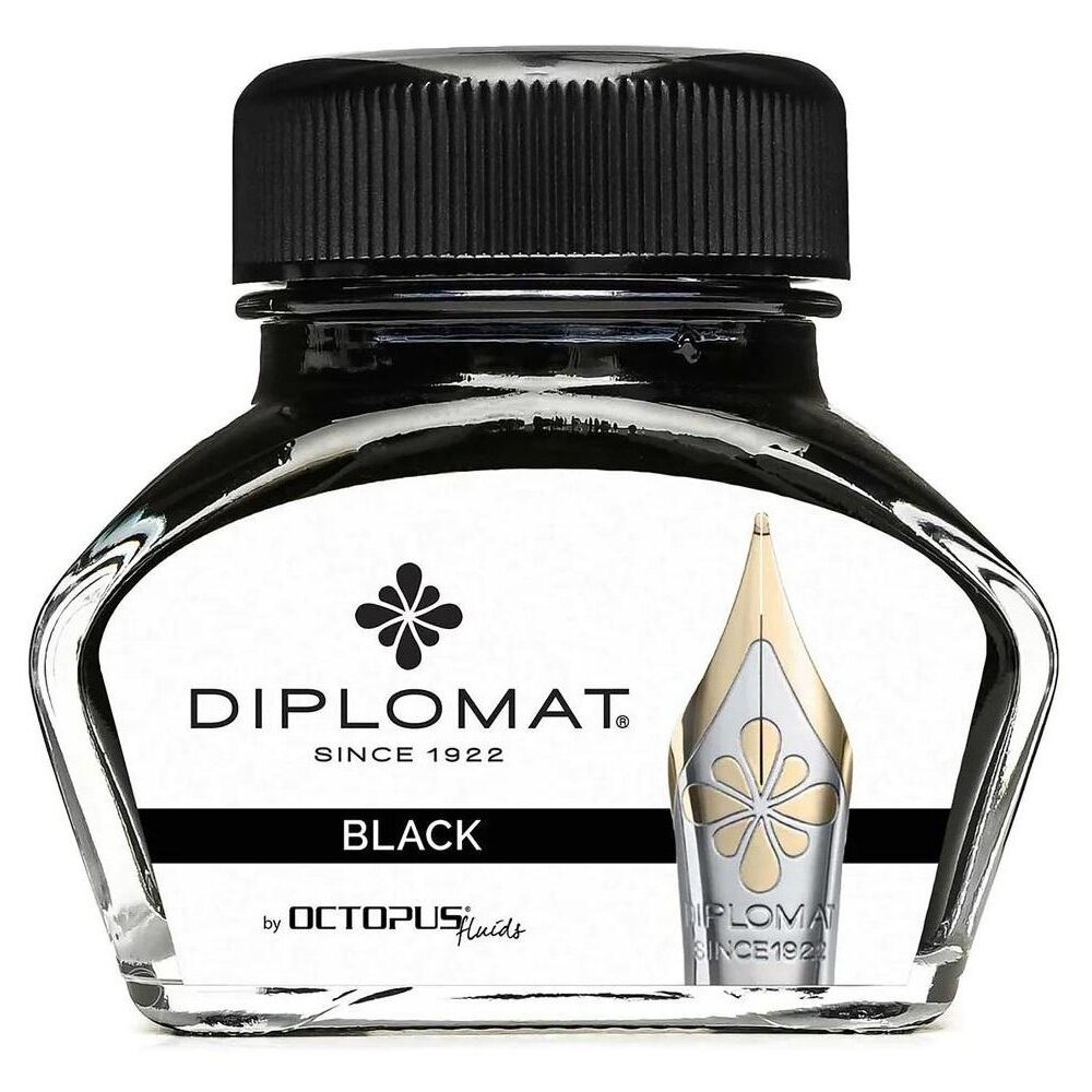 Diplomat D41001002 Флакон с чернилами diplomat octopus, black 30 мл