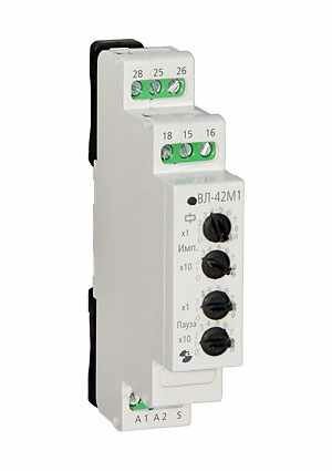 ВЛ-42М1, реле времени циклическое 0,1с.99ч (1з+1п) Uпит= 24-220В