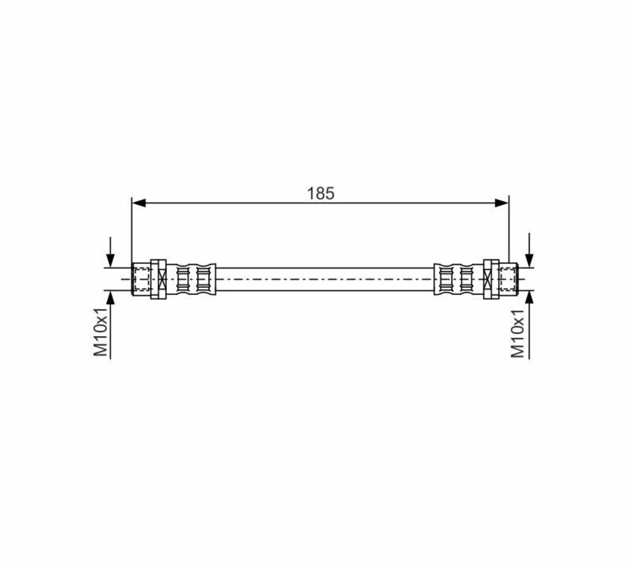 Тормозной шланг BOSCH 1987476458, для легковых автомобилей