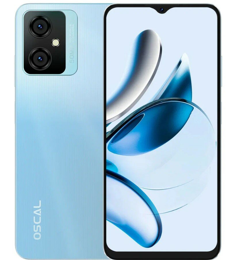 Смартфон OSCAL Tiger 10, 8/256 ГБ, Dual nano SIM, Blue/голубой