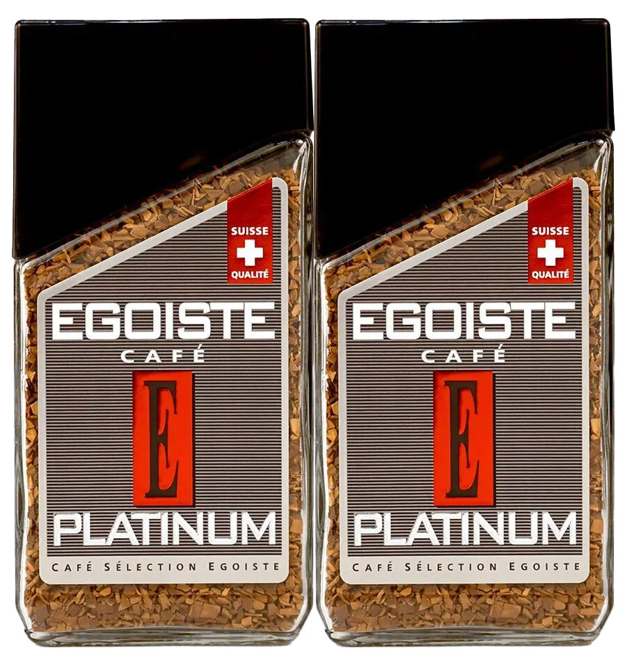 Кофе растворимый Egoiste Platinum, 100 г, 2шт