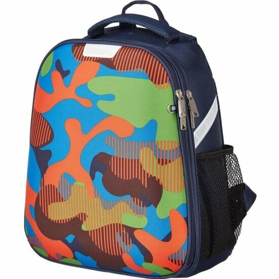 Ранец №1SCHOOL 1451827 Light Милитари цветной 2 отделения