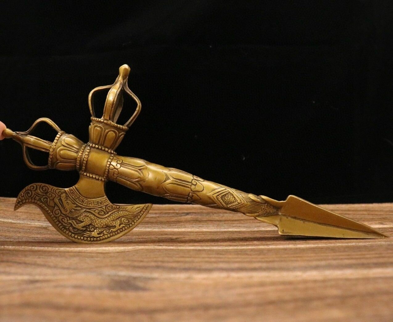 Пурба Дракон с Дигугом (секирой), Бронза, Китай (31,5 см.)