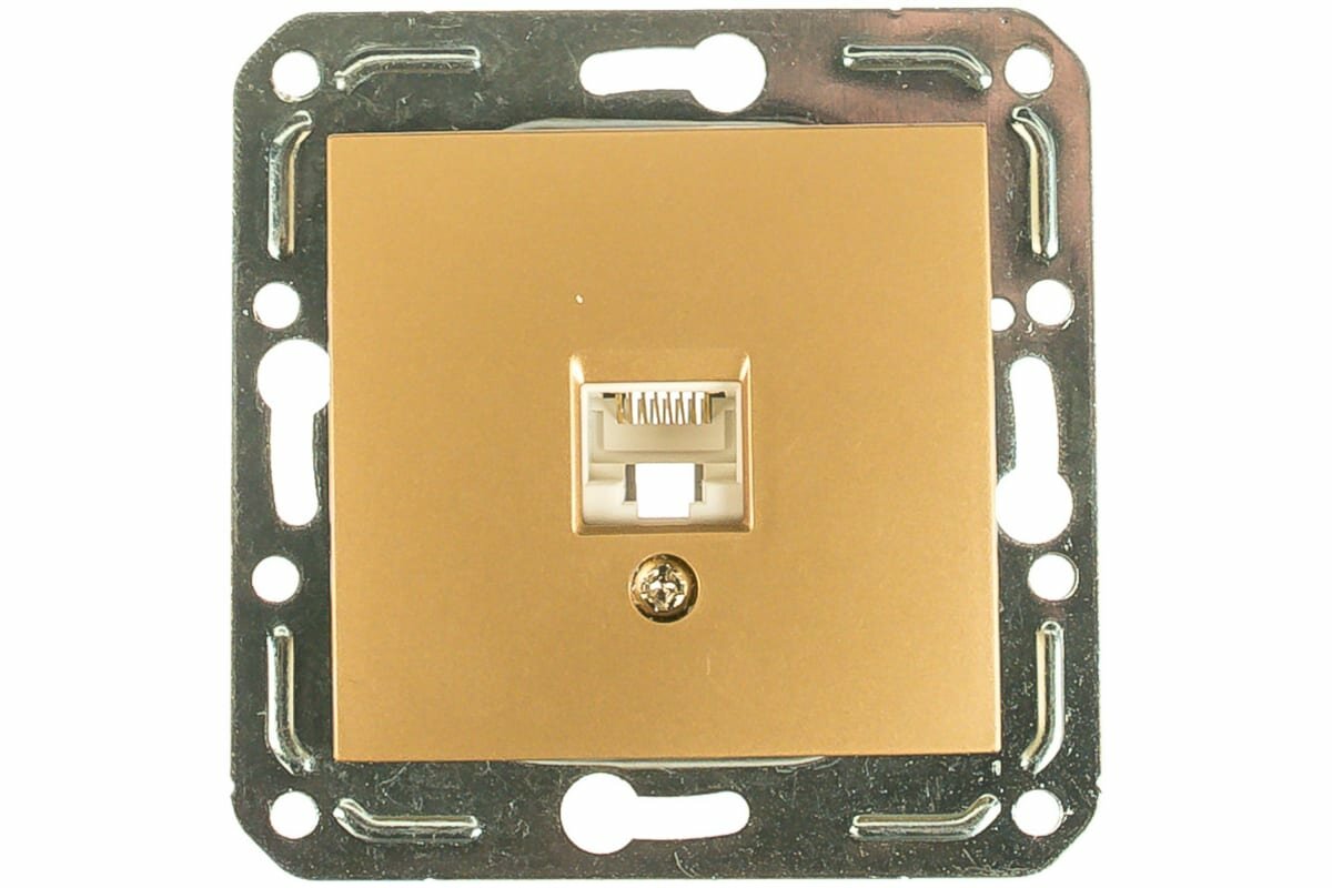 Volsten V01-16-C11-M Магента Дорадо 10035 компьютерная розетка для монтажа в корпус