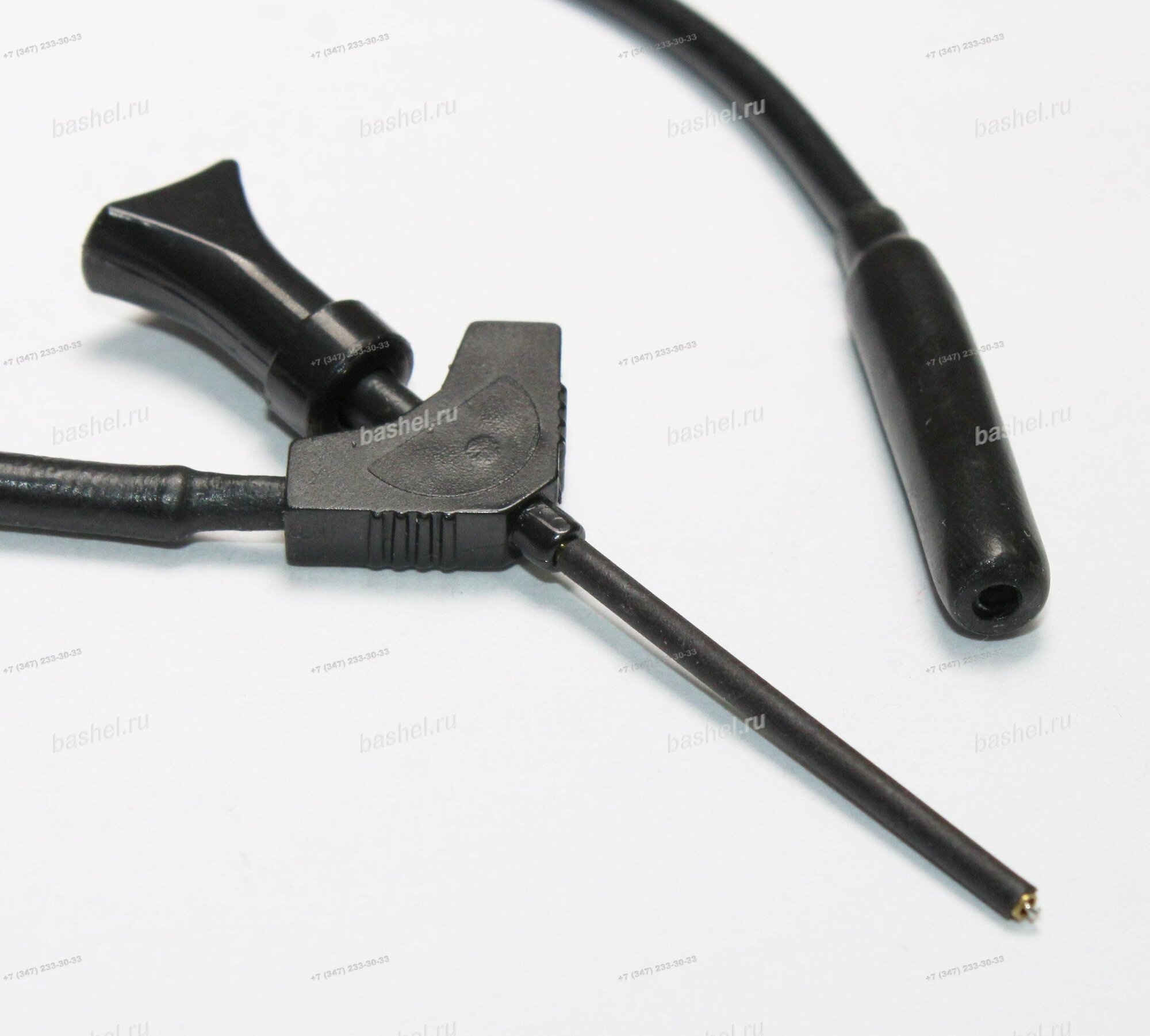 PTL2340C-Black, Насадка на щупы мультиметра 2мм, микрозажим (чёрный)