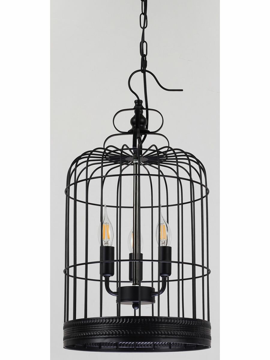 Люстра Потолочная De Fran SP1-2111-3, d30*h60см E14 3*40 прованс черный