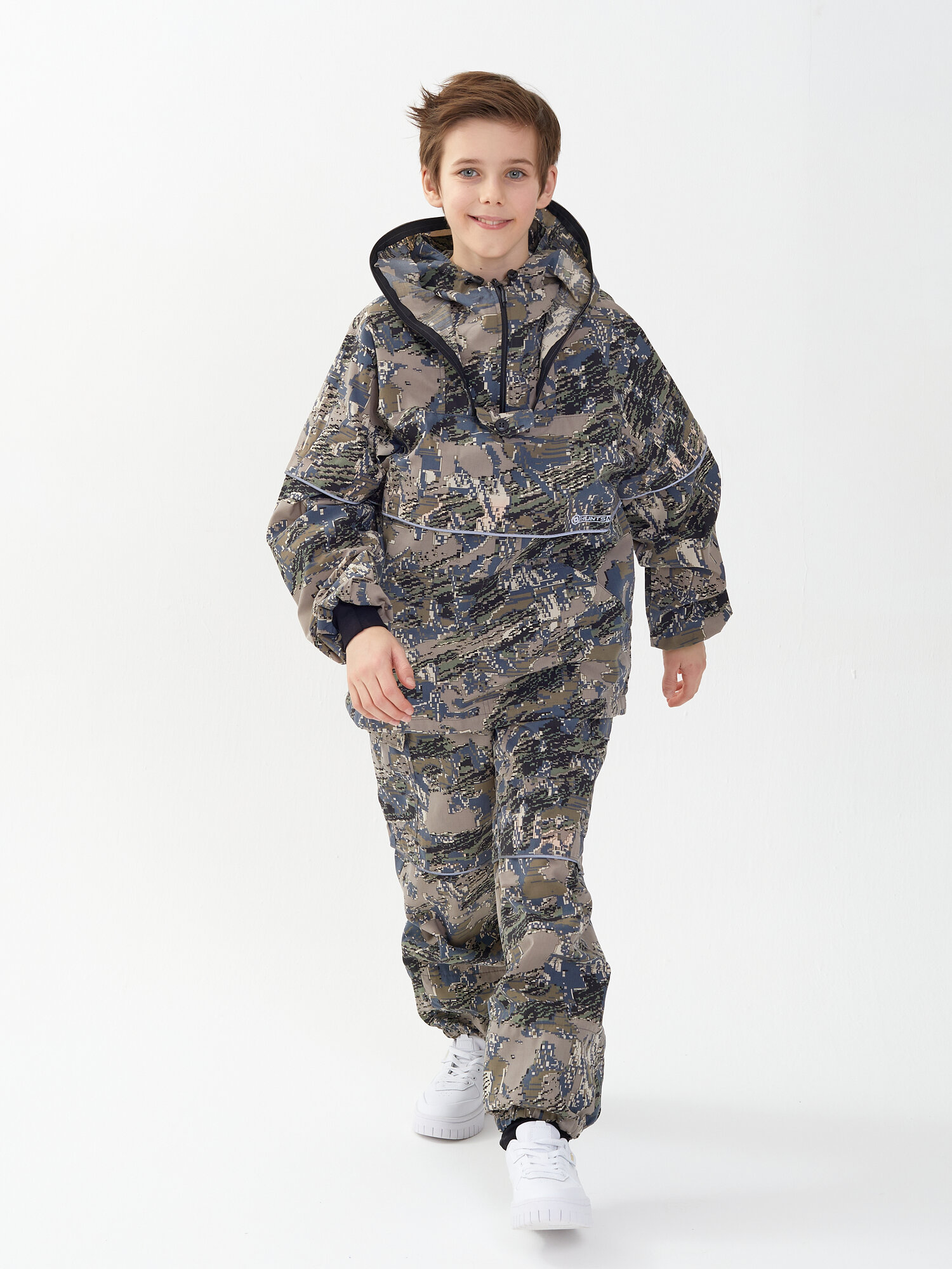 Костюм летний Антигнус-Люкс детский, ткань сорочка, цвет лабиринт, р.32-34/122-128