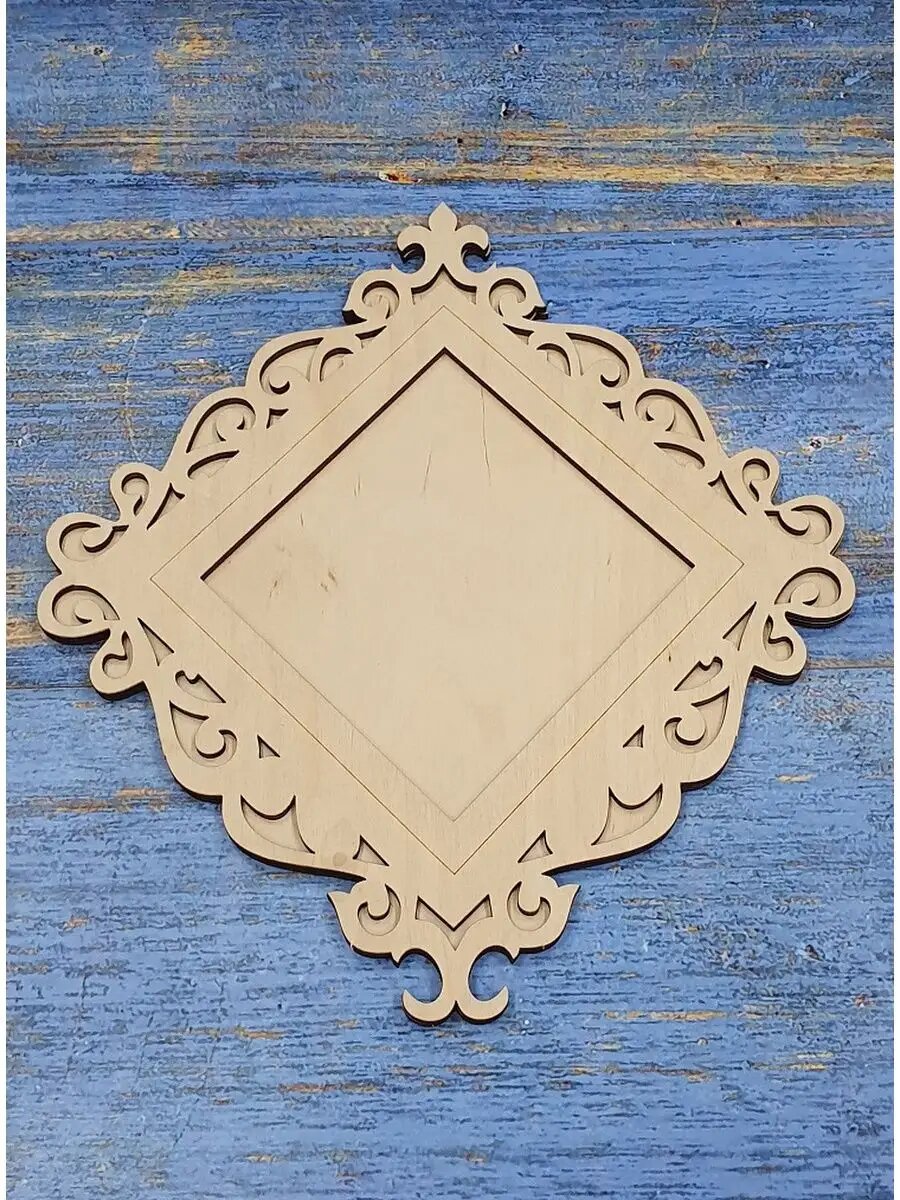 Деревянные заготовки Декупаж Рамка для фото 1 шт
