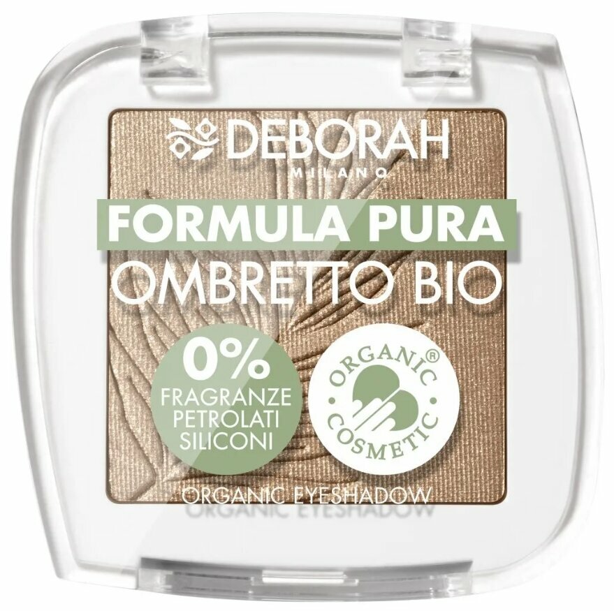 Тени для век Deborah Milano Formula Pura Ombretto Bio, тон 08 Каштаново-коричневый, 2,5 гр