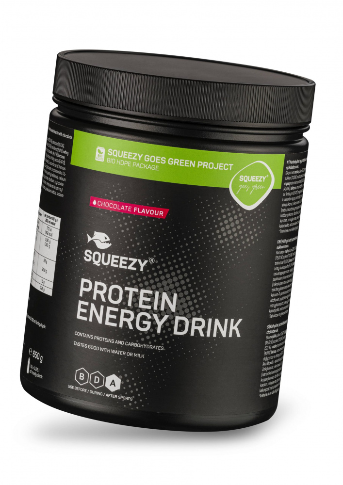 Напиток восстановительный Protein Energy Drink SQUEEZY, 650 г, шоколад,