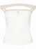 Топ courreges Hyperbole Contrast, размер 40, бежевый/белый