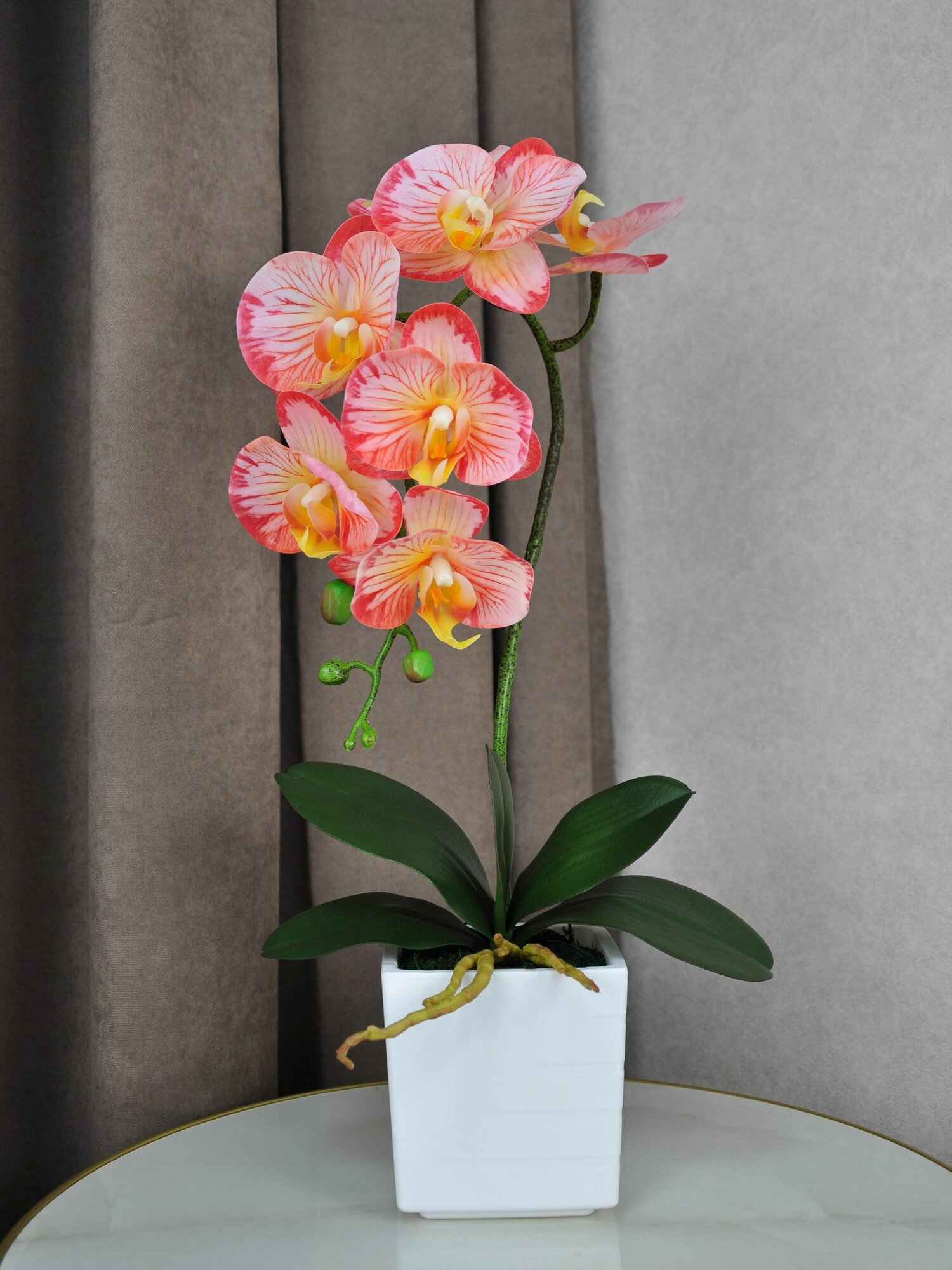 Искусственные цветы, цветы в кашпо, 1шт