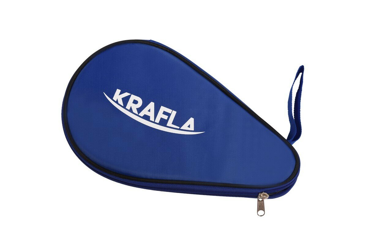 Чехол для теннисной ракетки KRAFLA C-H100 защитный, полиэстер, карман для мячей, черный