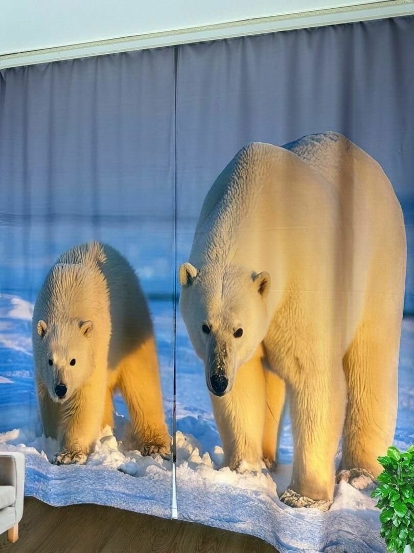 Фотошторы, габардин, 300x260, 3D эффект, крепление шторная лента