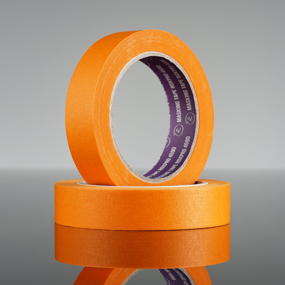 RoxelPro Малярная лента ROXPRO 4590, оранжевая, 24мм х 40м, 3 шт./упак.