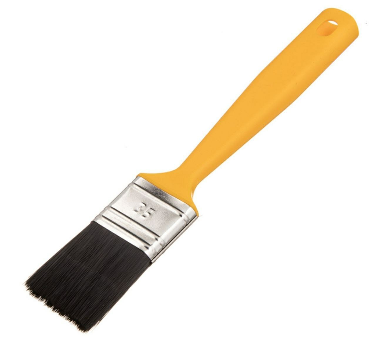 Кисть плоская BEBEAR 35 мм, смешанная черная щетина, красная пластиковая рукоятка