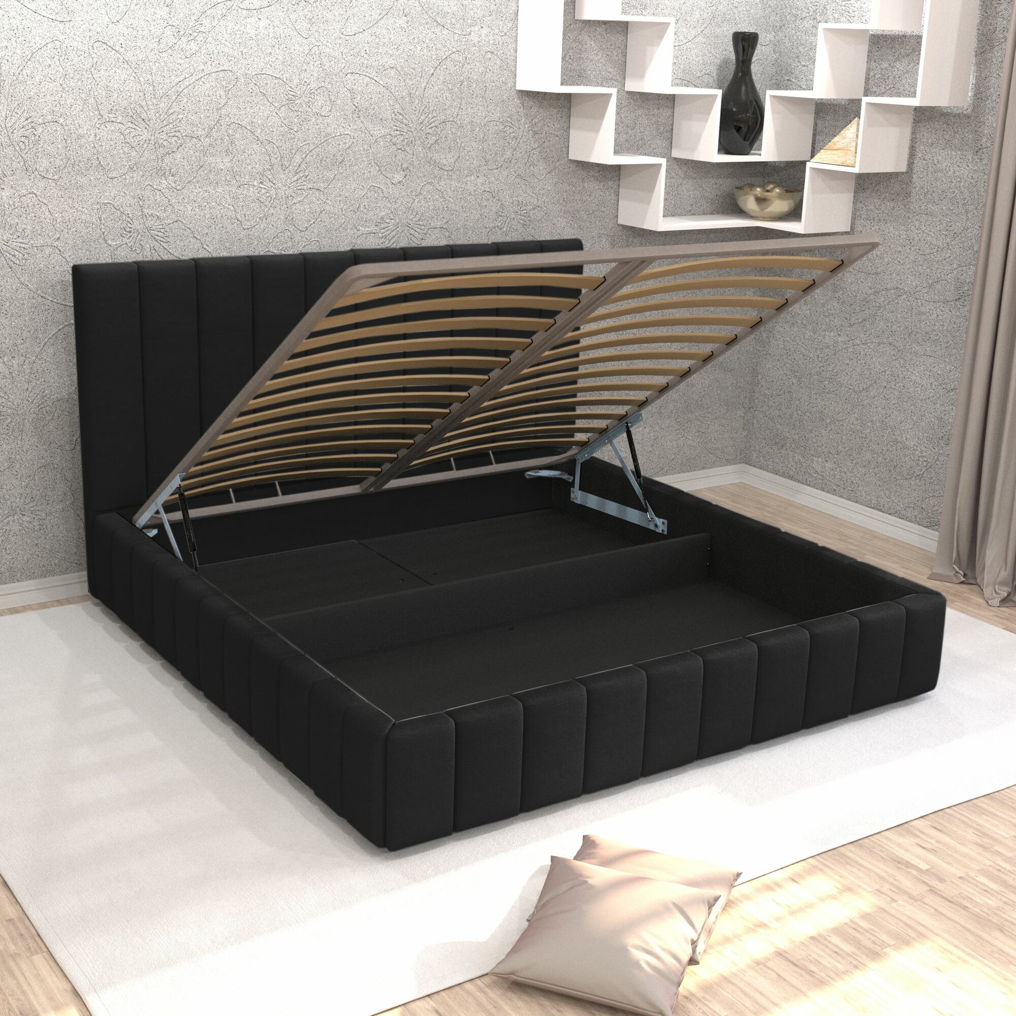 Односпальная кровать 90х200 Милан макси (2024), фабрика Микс-Интерьер (Россия)