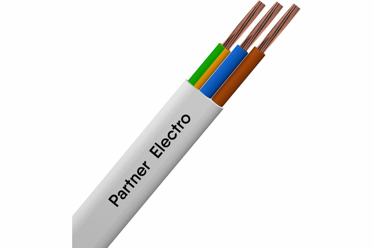 Партнер-электро Шнур ШВВП 3x0,5 ГОСТ (20м) P025G-03NP02MC-B020WT