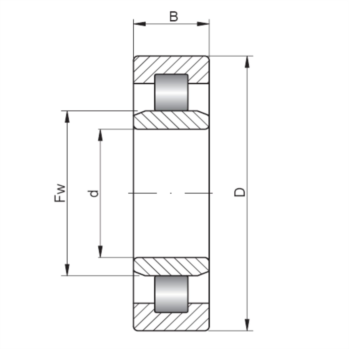 Подшипник NU311EM. P6 STC (70.5x120x29) роликовый однорядный