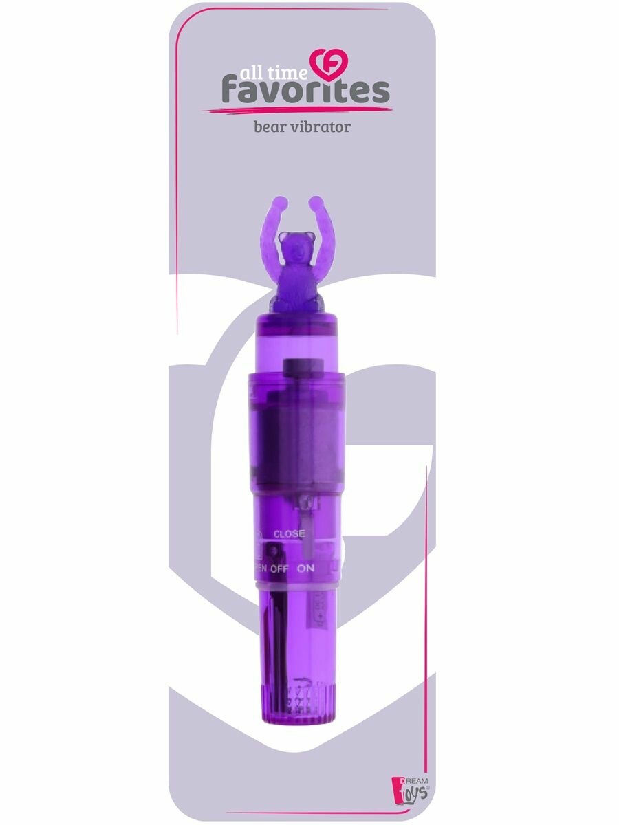 Мини-вибратор для стимуляции клитора "ALL TIME FAVORITES BEAR VIBRATOR" 13см
