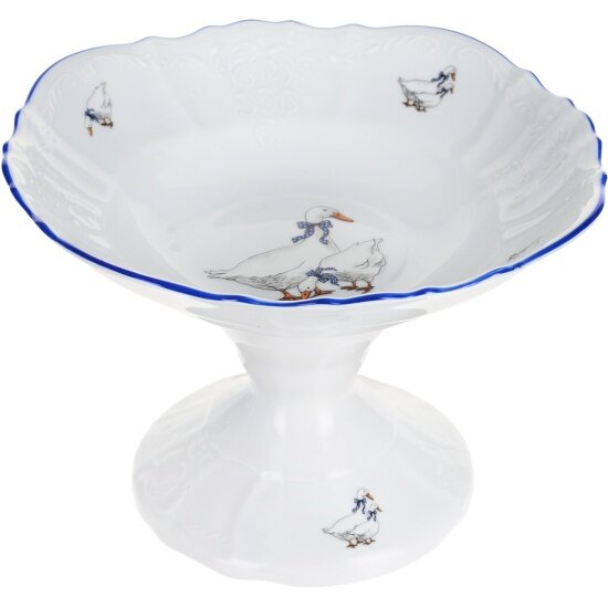 Салатник на ножке Bernadotte "Гуси" 19 см