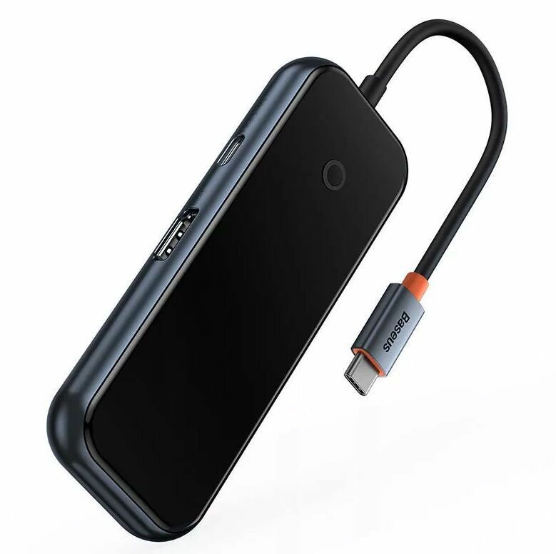 Хаб USB Type-C Baseus AcmeJoy на 5 портов HDMI Темно-серый (WKJZ010213)