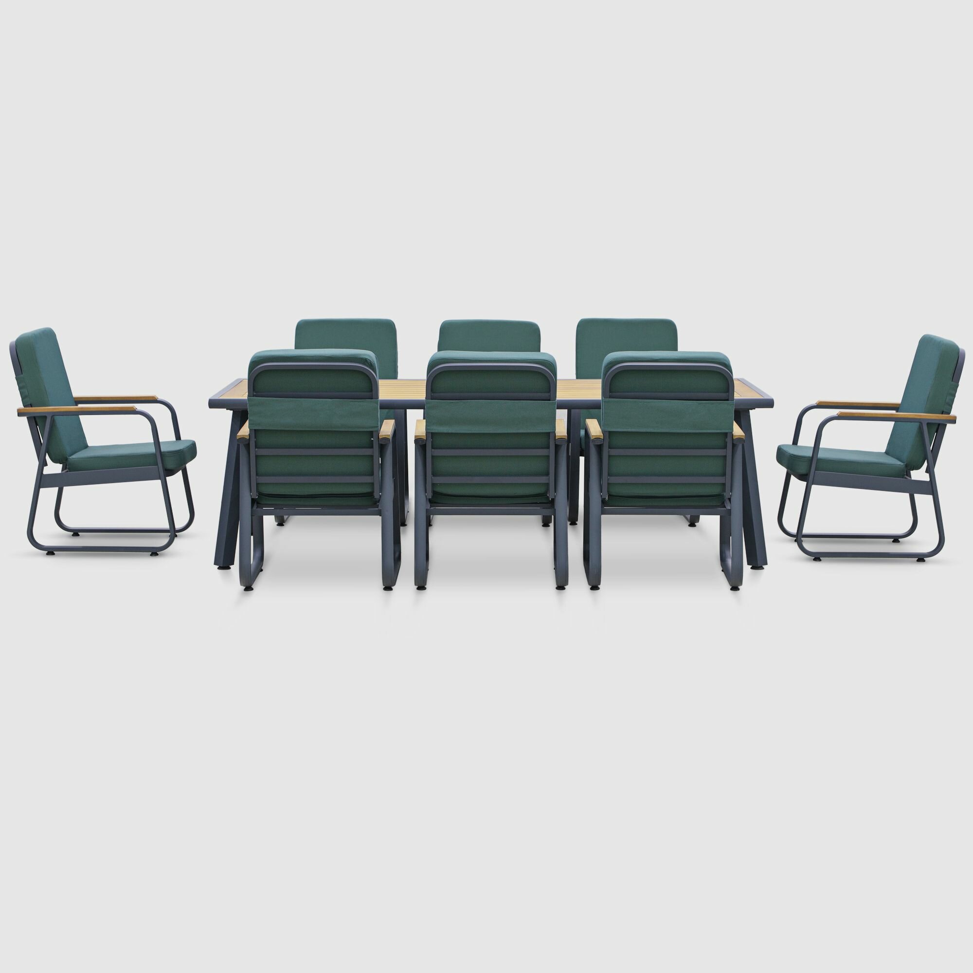 Комплект садовой мебели Alora Garden Milano bella Антрацит 9 предметов, садовая мебель