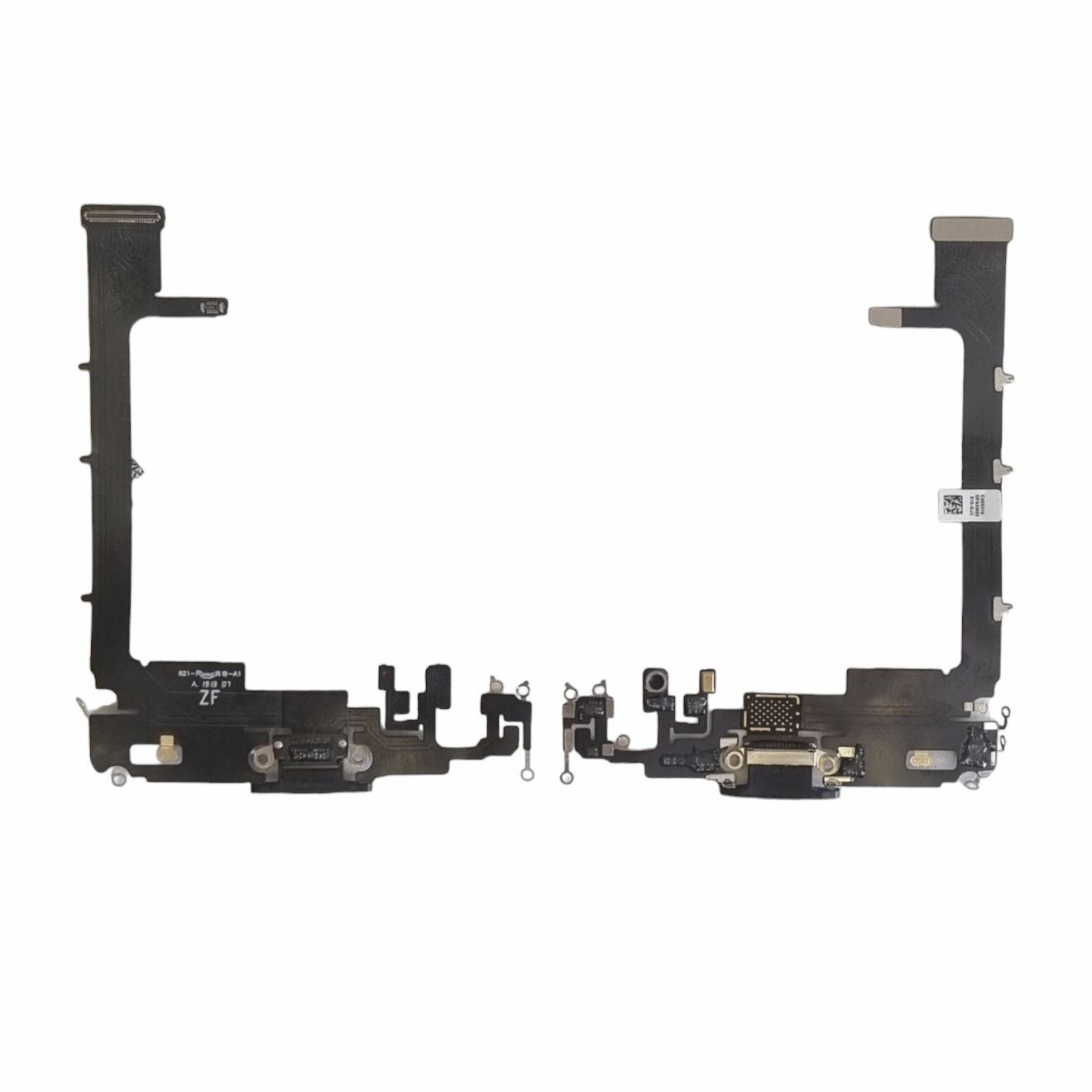 Шлейф iPhone 11 Pro Max с разъемом зарядки и микрофоном черный