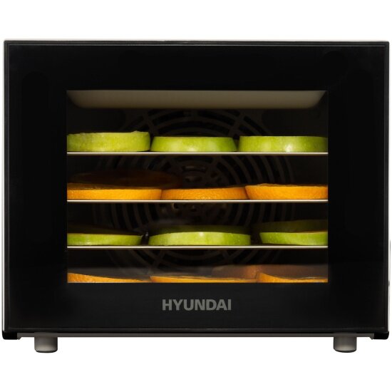 Сушилка для овощей и фруктов Hyundai HYFD-1204 черный