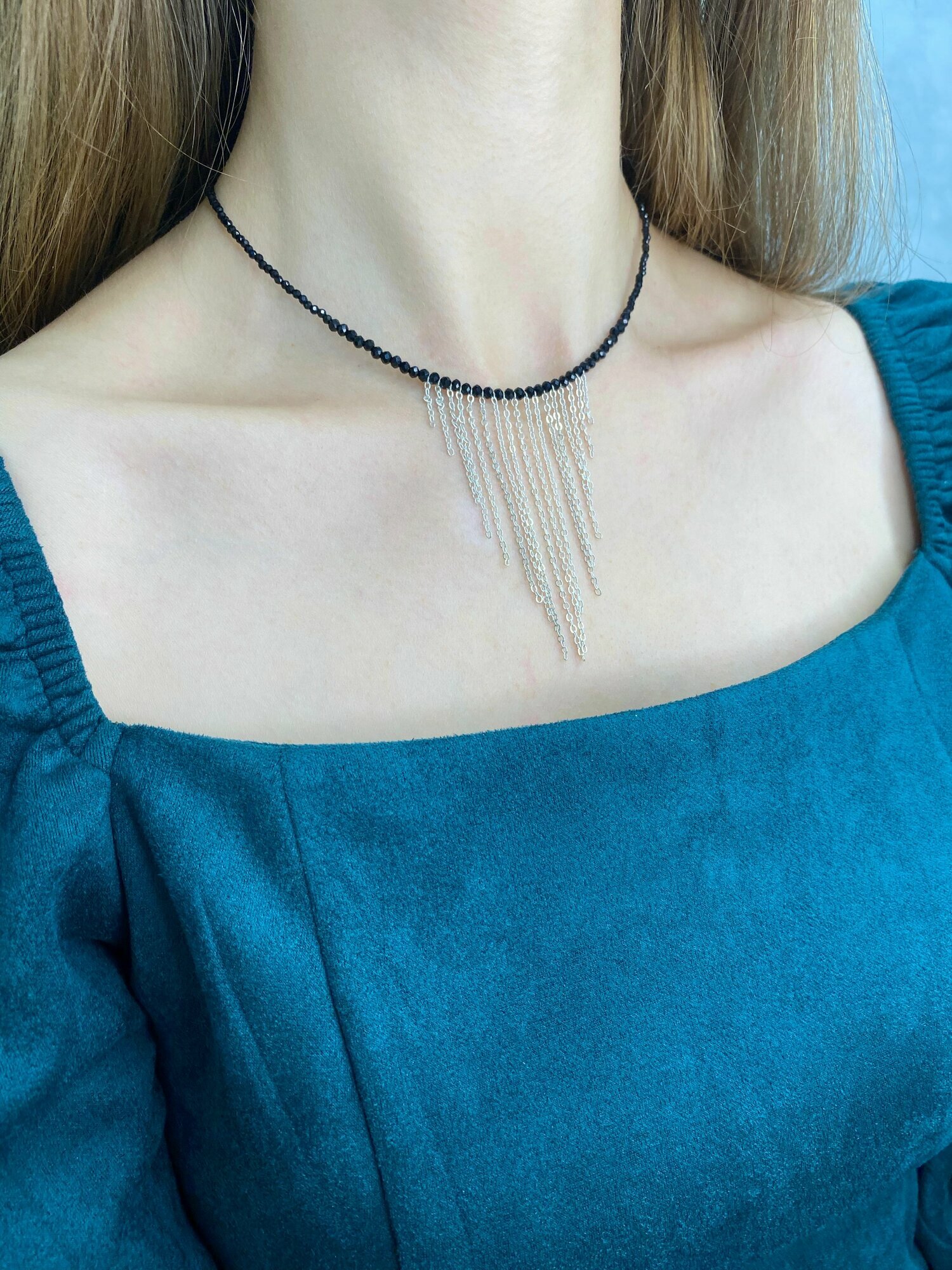 Колье, шпинель