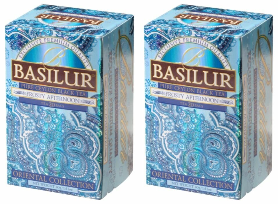 Basilur Чай черный , морозный день , 25пак, 2 уп.