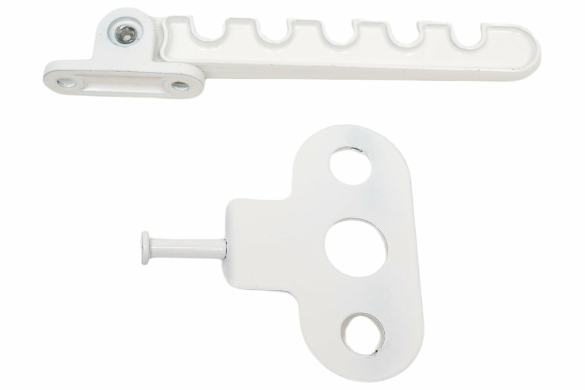 KOMFORT москитные системы Гребенка ограничитель открывания металлическая белая 1шт ОГАМБ1