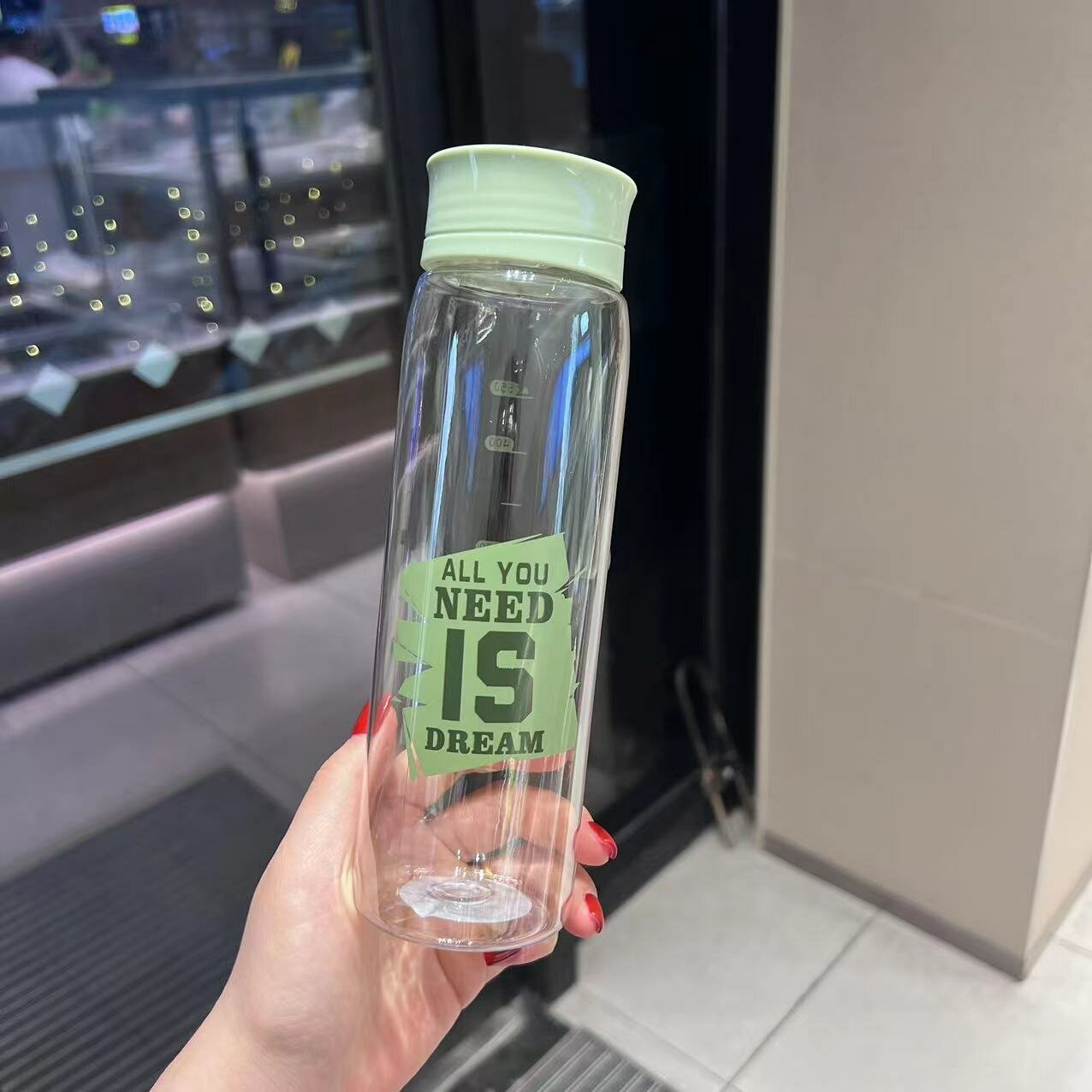 Детская портативная пластиковая бутылка для воды, устойчивая к теплу, 500 мл, ударопрочный стакан для школы и активного