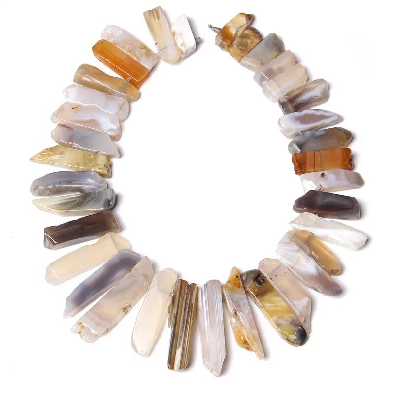 Бусы из кристаллов агата, 13 Mix Agate, Strand