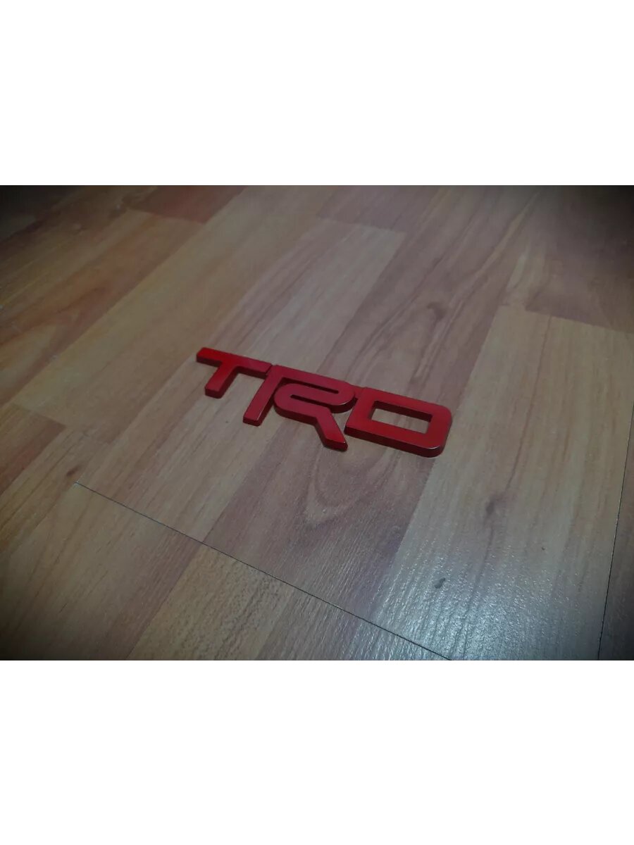 Надпись эмблема TRD красная Тойота Лэнд Крузер Камри Витц