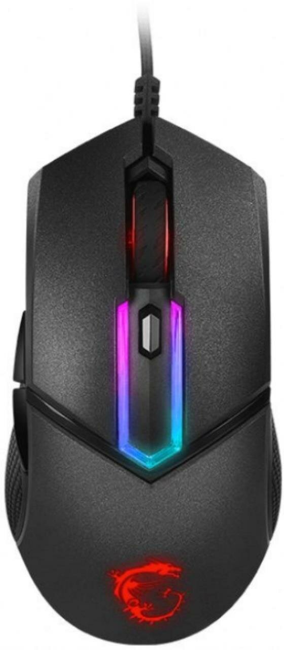 Мышь MSI Clutch GM30, игровая, оптическая, проводная, USB, черный [s12-0401850-d22]