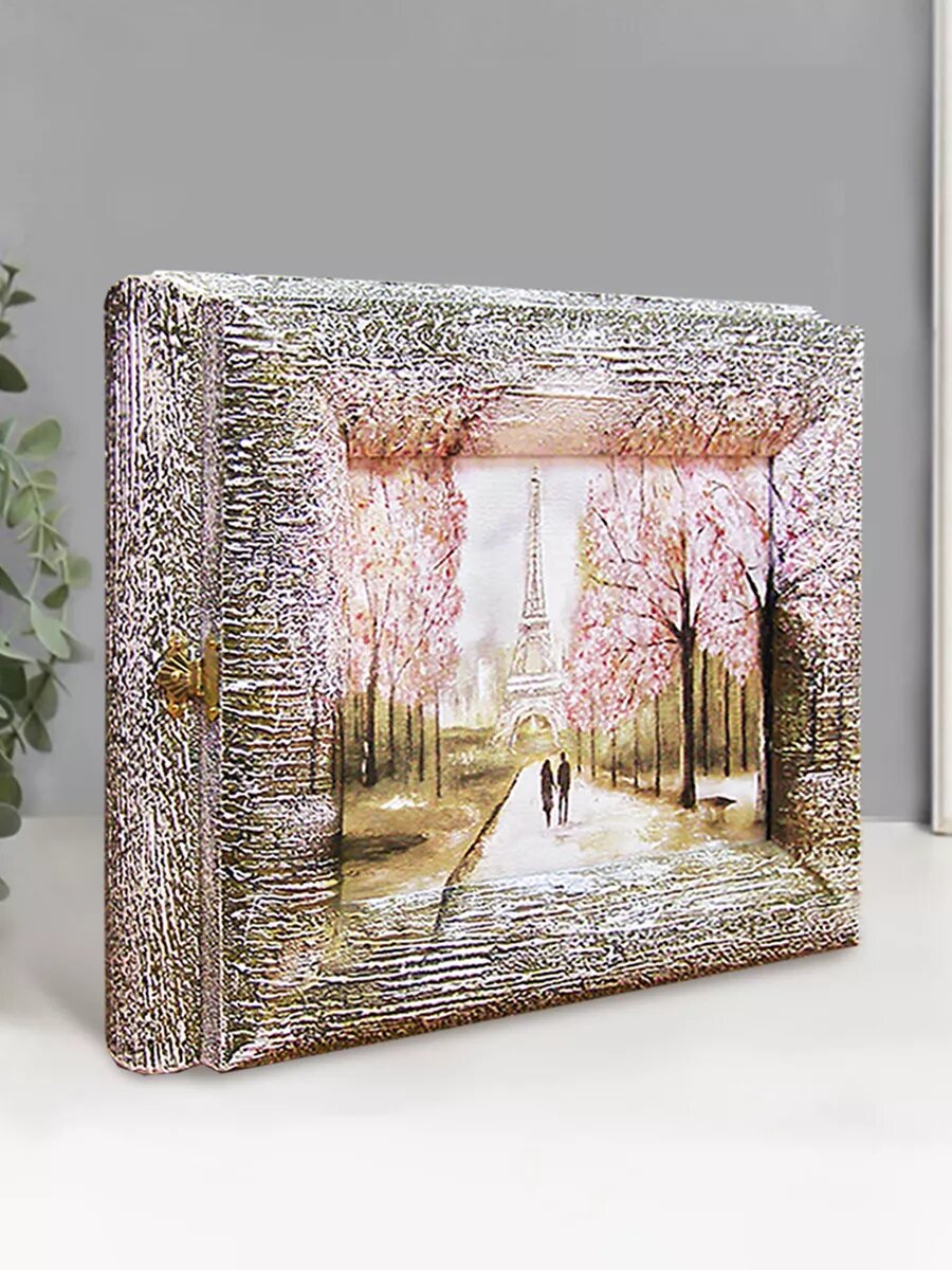 Ключница закрытая для прихожей с полкой дверцей Париж