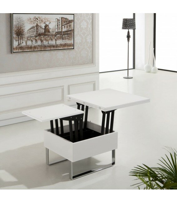 Стол трансформер B2218, белый