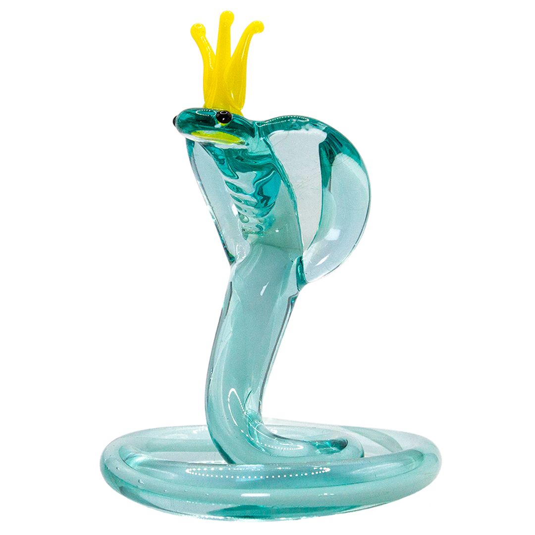 Стеклянная статуэтка "Королевская кобра"