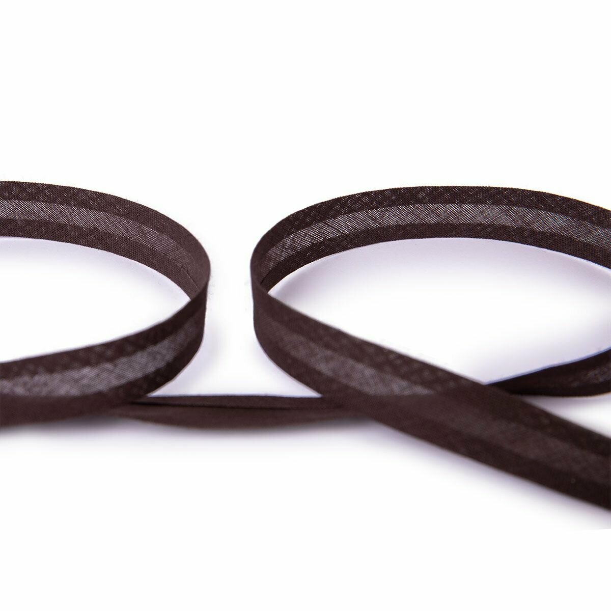 Косая бейка Х/Б "BLITZ" BKE-15C 14 - 15 мм 132 м 1 м №118 т. коричневый