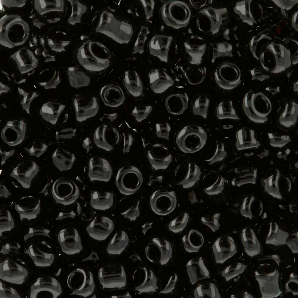 Бисер "Zlatka" GR 08/0 (0041-0055) 10 шт 10 г №0049 черный