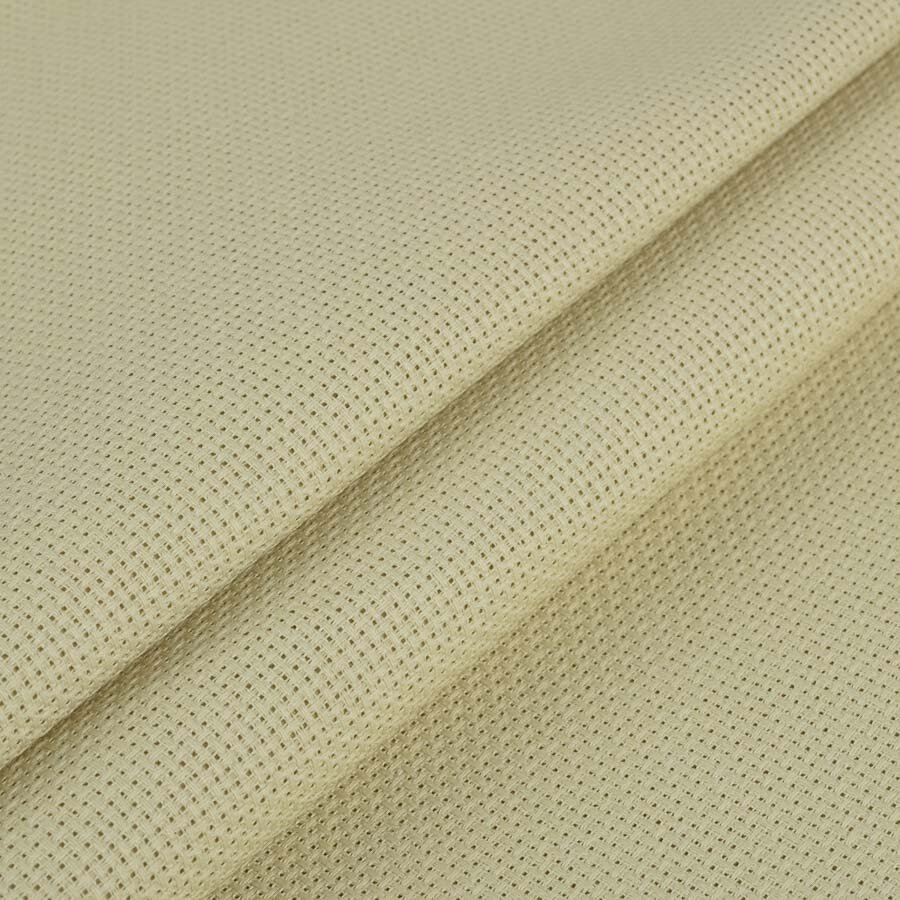 Канва K04 Gamma Aida №14 цв. Фасовка 100% хлопок 150 x 100 см +- 2 см св-оливковый