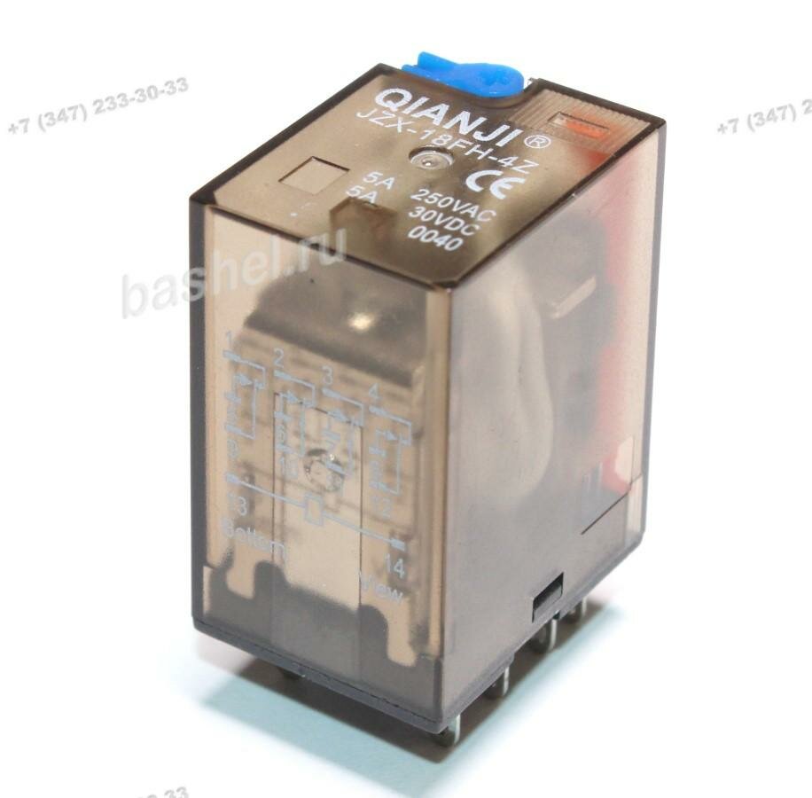 RELAY JZX-18FH-4Z-24VDC, Реле, Forward, (управление 24VDC, 4перекл. гр, 5А)